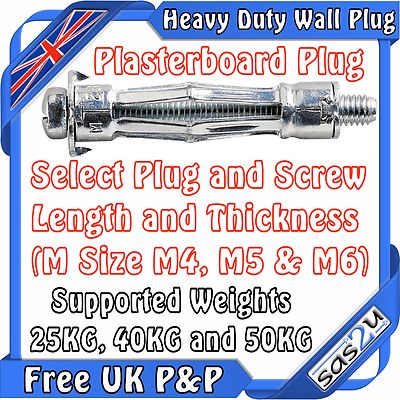 Molly Fixings in Wall Plugs for sale | eBay