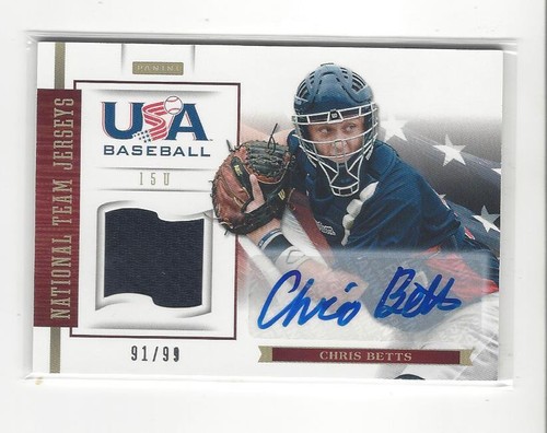 2012 Elite Extra Edition USA Baseball 15U #5 Chris Betts AUTOGRAPH ...