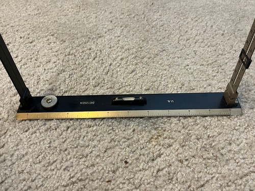 Original WWII U.S. Government Dietzgen Plane Table Alidade with Leather ...