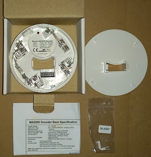 CAS380 Cooper Sounder Base Menvier MAS850 JSB FXN538 Cooper Menvier ...