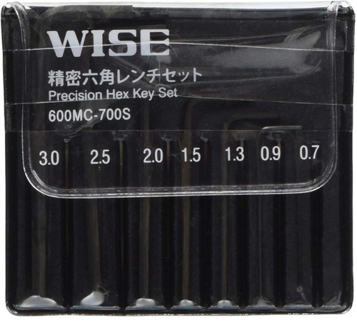 WISE PRECISION HEX KEY SET (0.7/0.9/1.3/1.5/2.0/2.5/3.0mm) 600MC-700S ...
