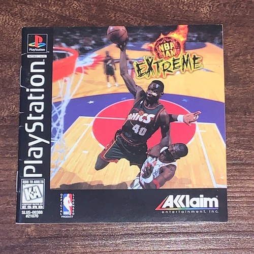 NBA Jam Extreme Basketball PS1 Playstation 1 PS One Instruction Manual ...