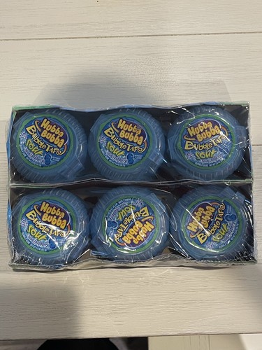 Hubba Bubba Sour Blue Raspberry Bubble Gum Tape, 2 ounce Pack of 6 | eBay