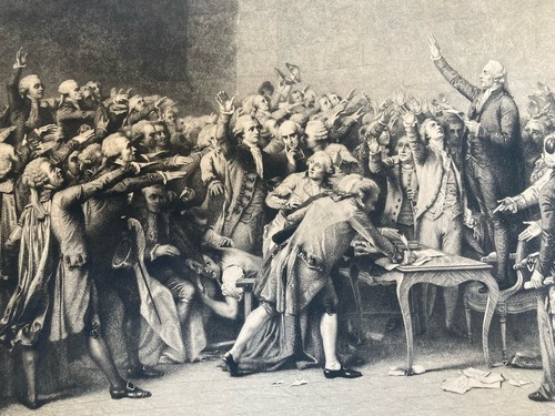 Engraving the Oath of The Set Palm 1848 Albert Georges Besse Ap Auguste ...