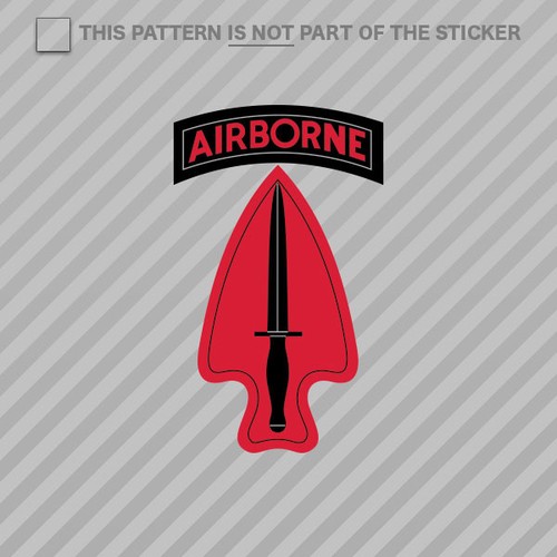 US Army Special Operations Command Sticker Self Adhesive Vinyl airborne ...