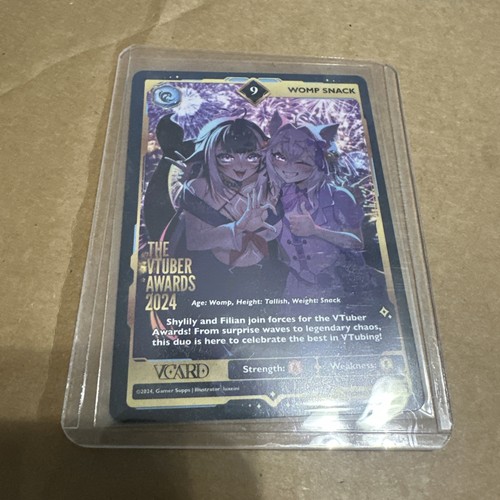 FULL ART V CARD 9 WOMP SNACK SHYLILY FILIAN VTUBER CARD GAMER SUPPS ...