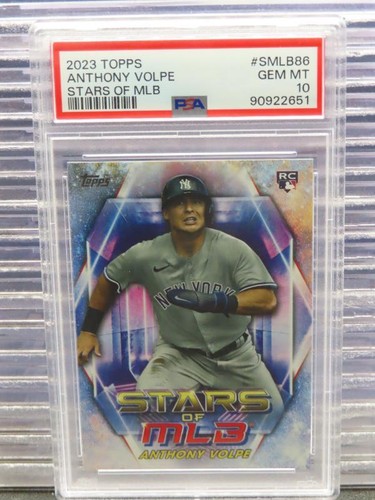 2023 Topps Anthony Volpe Stars of MLB RC Rookie #SMLB-86 Yankees PSA 10 ...