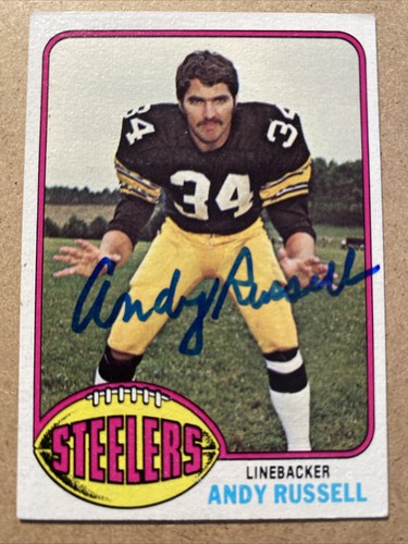 ANDY RUSSELL 1976 TOPPS #405 AUTOGRAPHED Signed Card - PITTSBURGH ...