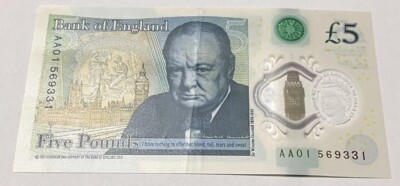 Bank Of England 5 Note for sale | eBay