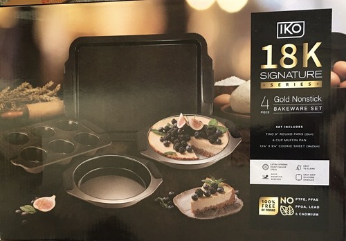 IKO 18K Signature Series 4 piece Non-stick Bakeware Set - NEW | eBay