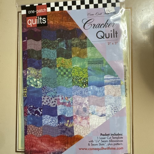 Cracker quilt pattern plus laser cut template with seam allowances | eBay