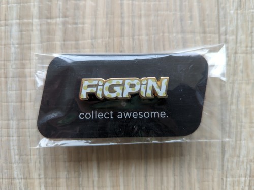 FIGPIN Logo - L13 - Gold Dots on White on Gold Logo | eBay