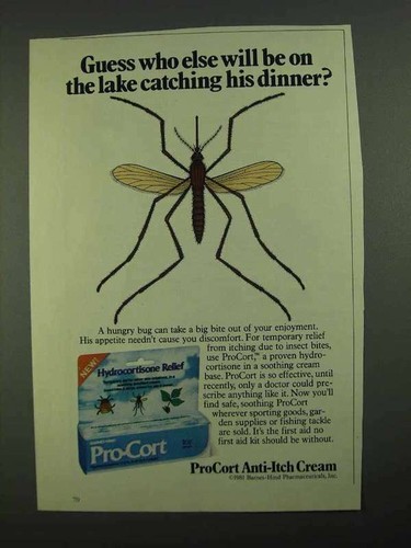 1981 ProCort Anti-Itch Cream Ad - On the Lake | eBay