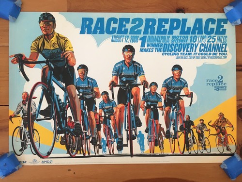Vintage Original Team Discovery Channel Bicycle Poster 2006 | eBay