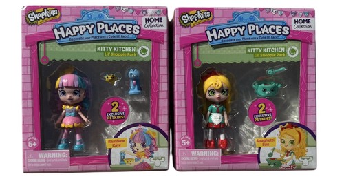 Shopkins Happy Places Lil Shoppies 3” Lot Of 2 Rainbow Kate & Spaghetti ...