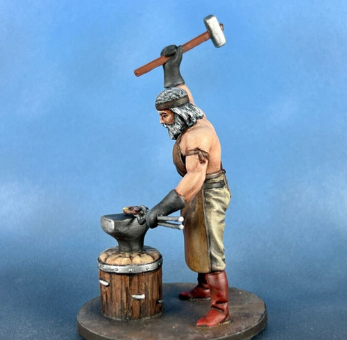painted Tabletop Miniature Medieval Blacksmiths. 40mm Toy Soldiers ...