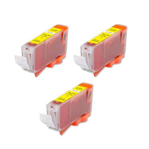 3 YELLOW Replacement Printer Ink for CLI-8 Canon iP6600D iP6700D iP3300 ...