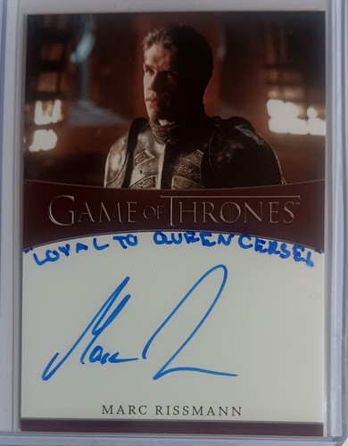 Game of Thrones The Iron Anniversary Series 1 MARC RISSMANN Autograph ...