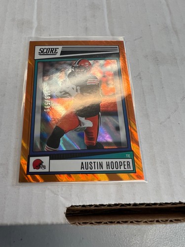 Austin Hooper 2022 Panini Score Gold Parallel Card #202 Serial #319/599 ...