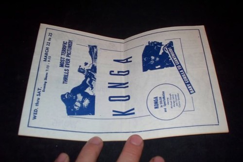 1960s KONGA Buzzards Bay Theatre Ad Flyer Mini Poster | eBay