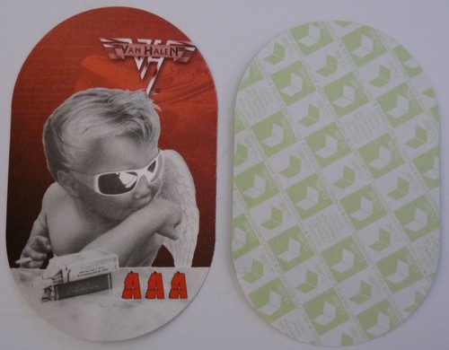 Van Halen 2015 Tour Red Backstage Concert Tour All Access AAA Pass | eBay