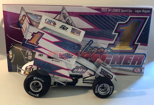 Logan Wagner 2022 Acme #1 Zemco Speed Equipment 1/18 Sprint Car | eBay