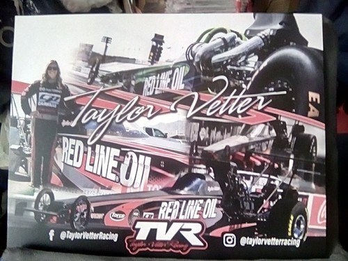 2023 TAYLOR VETTER RED LINE OIL TOP ALCOHOL DRAGSTER NHRA POSTCARD | eBay