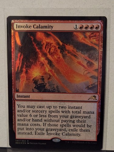 MTG Invoke Calamity 147/302 Kamigawa Neon Dynasty HOLO NM | eBay