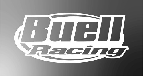 Buell Racing 8" Vinyl Decal | White | Glossy | Adhesive | United States ...