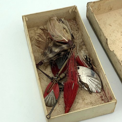 Vintage Pflueger Spinner Fishing Lures w/ Gladding Casting Line Box | eBay