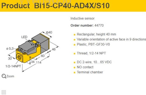 TURCK Bi15-CP40-AD4X Electrical Proximity Switch Combi Prox sensor unit ...