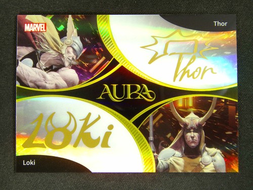 2025 KAKAWOW AURA Marvel Thor & Loki Double Script Art Auto Gold /10 | eBay