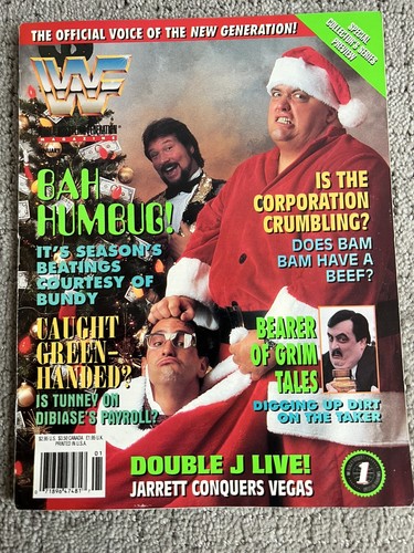 Vintage WWF Wrestling Full Magazine 1995 January Bundy DiBiase WWE ...