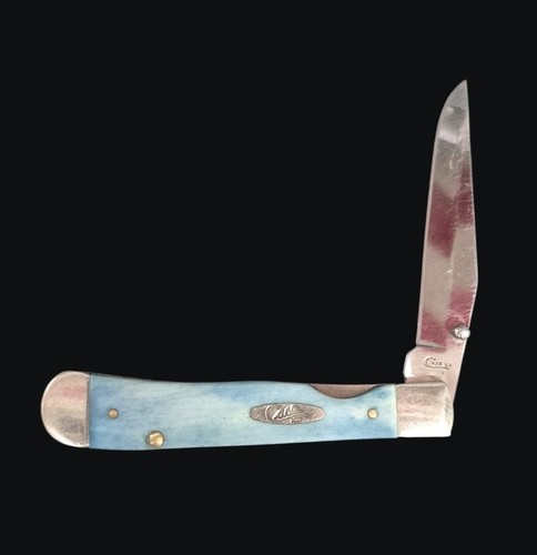 Case XX Caribbean Blue Bone Smooth Trapperlock (6154 AC SS) | eBay