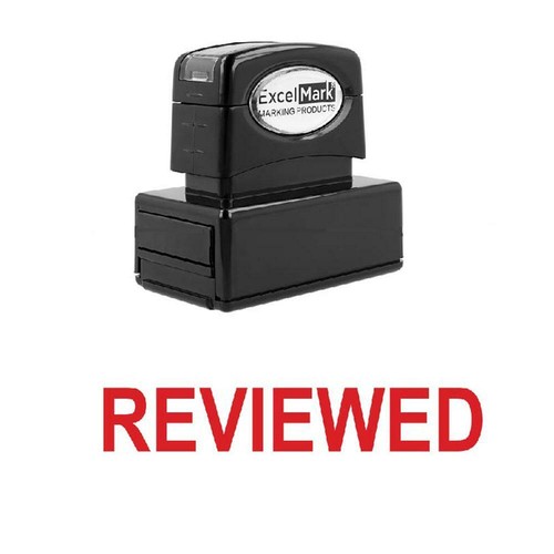 REVIEWED Stamp - Pre-Inked / Red | eBay
