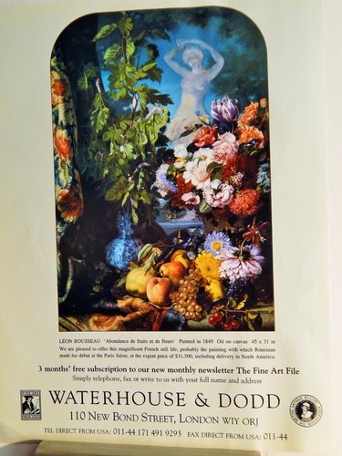 LEON ROUSSEAU ART PIECE VTG ORIG 1996 ADVERTISEMENT | eBay