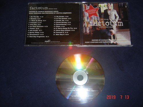 FACTOTUM SOUNDRACK 2006 PRO. CDR MUSIC KRISTIN ASBJORNSEN FROM BUKOWSKI ...