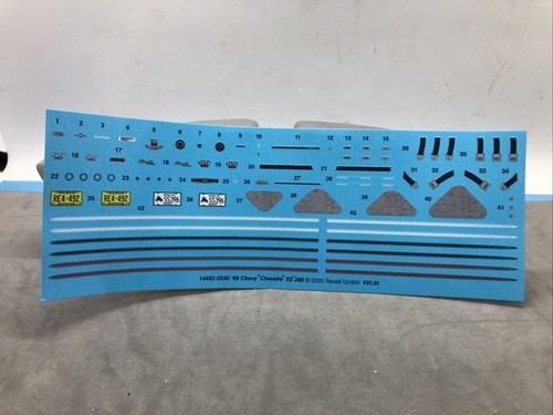 Revell 69 Chevy Chevrolet Chevelle SS 396 Decal Sheet 1:25 Serch LBR ...