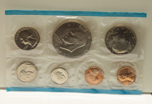 1973 Philadelphia Coin Mint Sets 1/2 Original Cello | eBay