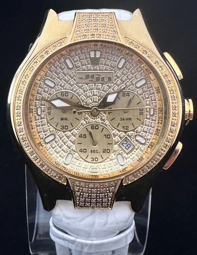 Joe Rodeo JoJo Gold-Toned Stainless Diamond Chronograph Watch JRZ-00437 ...