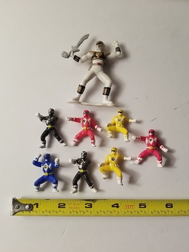 Set of 5 1994 Mighty Morphin Power Rangers Mini figures | eBay