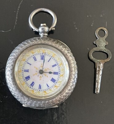 Antique Ladies Watch in Antique Solid Silver Pocket Watches, Chains ...