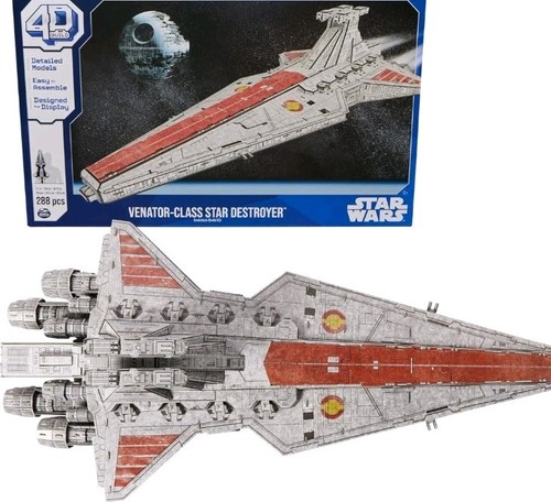 4D Build Star Wars Deluxe Venator-Class Star Destroyer 3D Model Kit ...