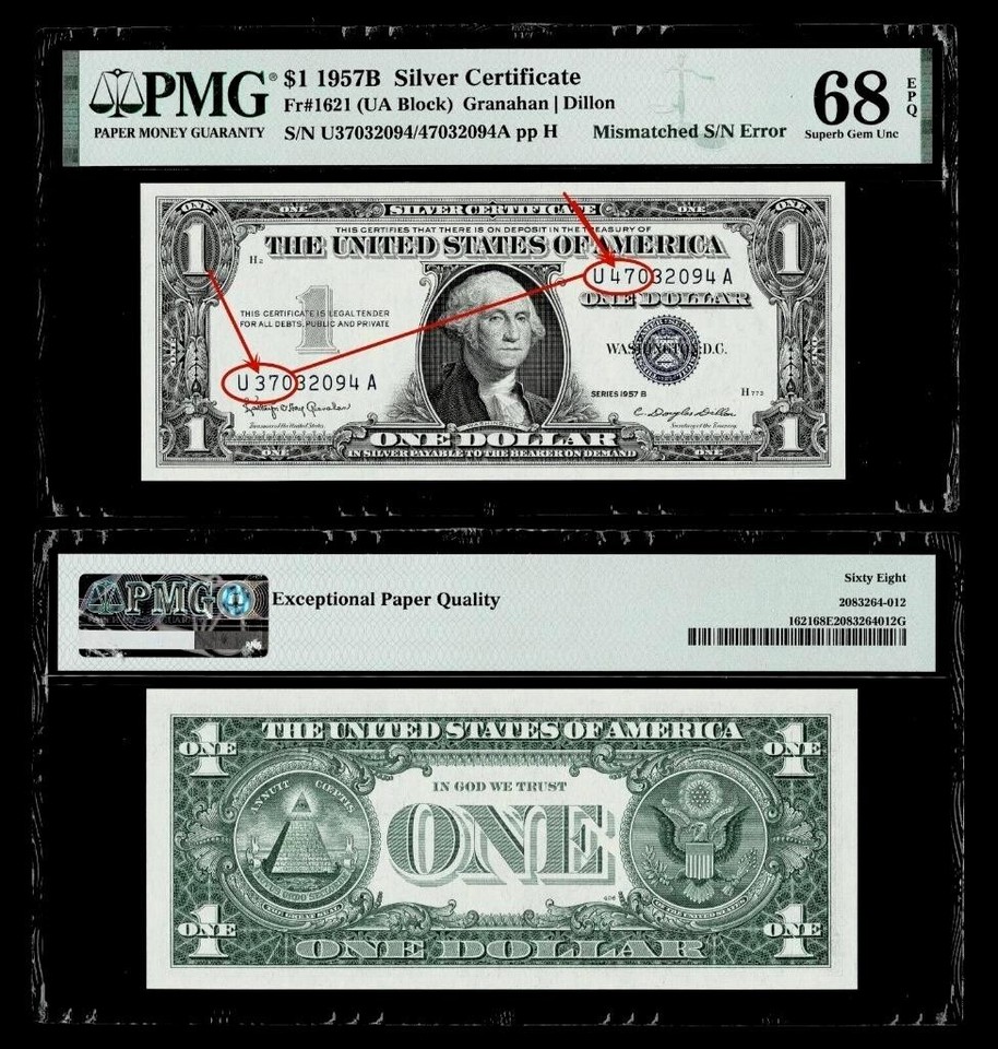Grade 68 US Paper Money Errors for sale | eBay