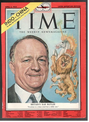 Rab Butler Britain Cover Time 1954 1 Original Page Richard Austen Baron ...
