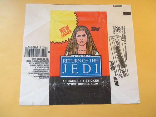 Return of the Jedi trading card wrapper - Star Wars -Topps-1983 - Good ...