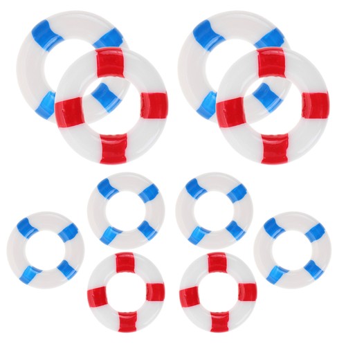 10 Pcs Nautical Buoy Ornament Marine Miniature Buoys Life Decor for ...