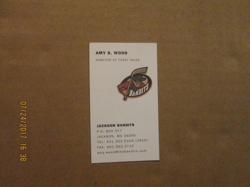ECHL Jackson Bandits Vintage Defunct Logo Hockey Business Card | eBay