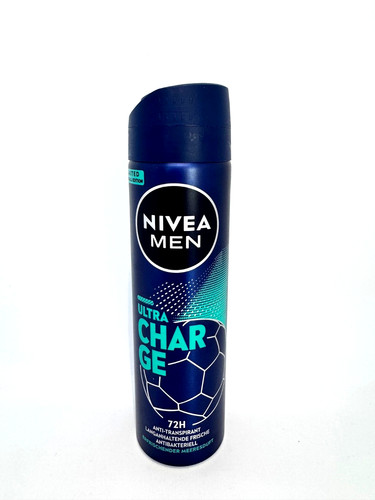 Nivea Men antiperspirant ULTRA CHARGE Spray 150ml/ 5 fl oz FREE ...