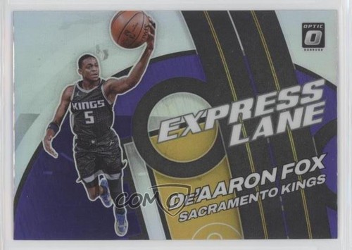 2021-22 Panini Donruss Optic Express Lane Purple Prizm De'Aaron Fox #10 ...